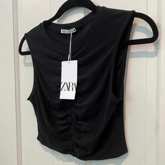 Zara | Tops | Zara Ruched Top | Poshmark